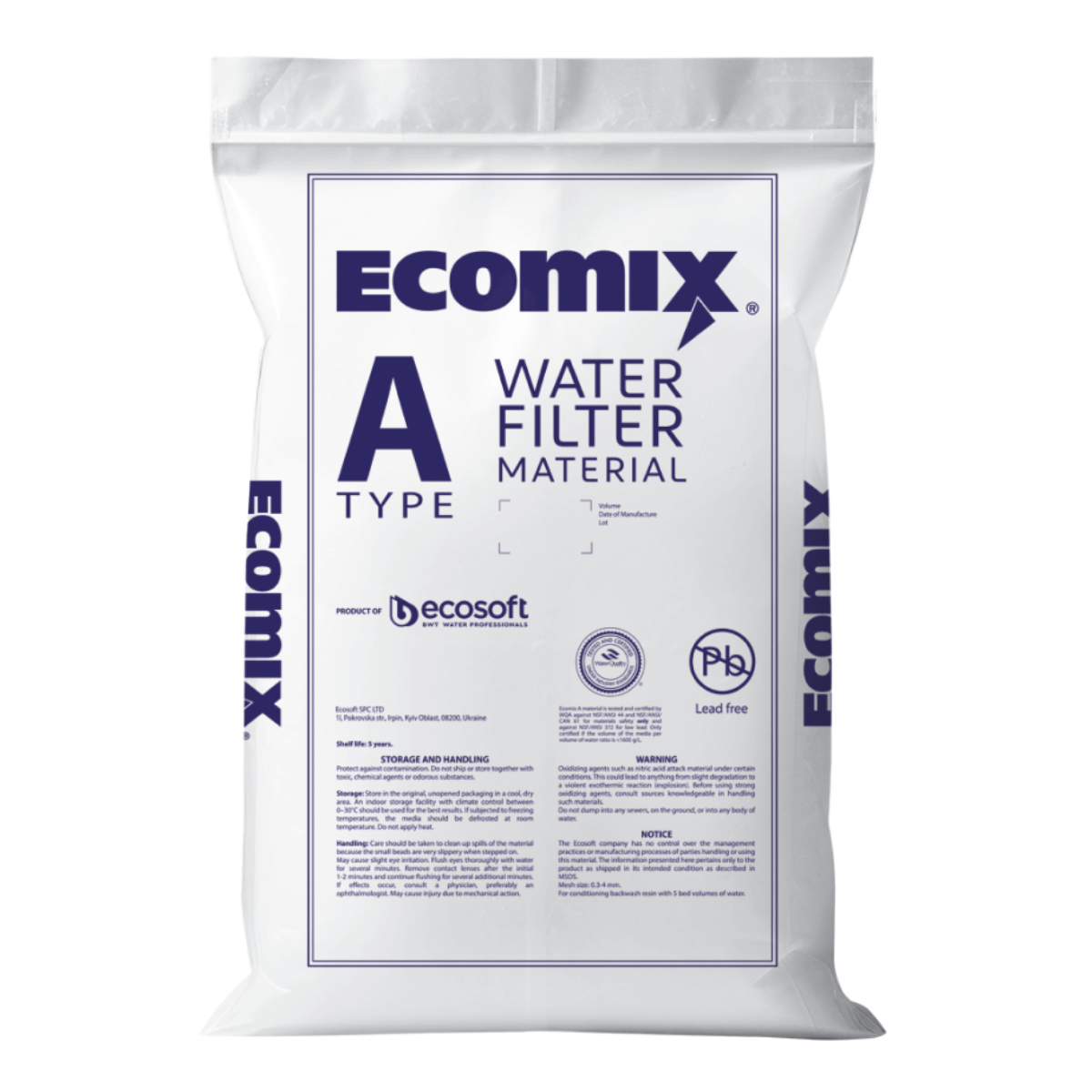 Złoże filtracyjne do zmiękczacza Ecosoft ECOMIX® A 12 l. Najlepsze ...