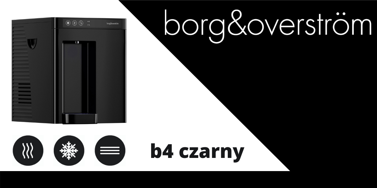 Borg&Overstrom b4 nablatowy dystrybutor wody czarny. Woda schłodzona ...