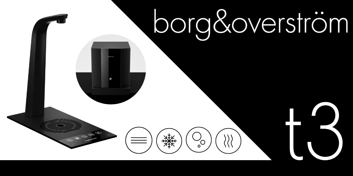 Borg & Overstrom T3 wydajny i nowoczesny kran. Dystrybutor z wodą ...