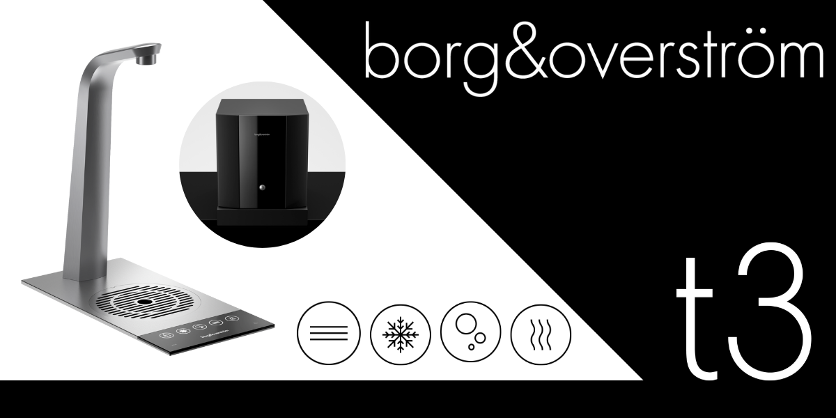 Borg & Overstrom T3 wydajny i nowoczesny kran. Dystrybutor z wodą ...